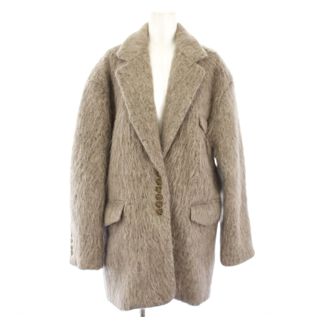 【中古】ザ トゥー THE TOE CHAMONIX SHAGGY JACKET シャギーコート アウター M ベージュ TT23A110030322CMM /TK レディース 【ベクトル 古着】 260215表記サイズM実寸サイズ肩幅：5...