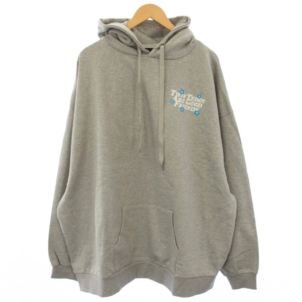 【中古】未使用品 キャンディストリッパー Candy Stripper TWIN TEDDY BIG SWEAT フーディー プルオーバーパーカー 長袖 2 グレー 1229618 /TK レディース 【ベクトル 古着】 260305ブラン...