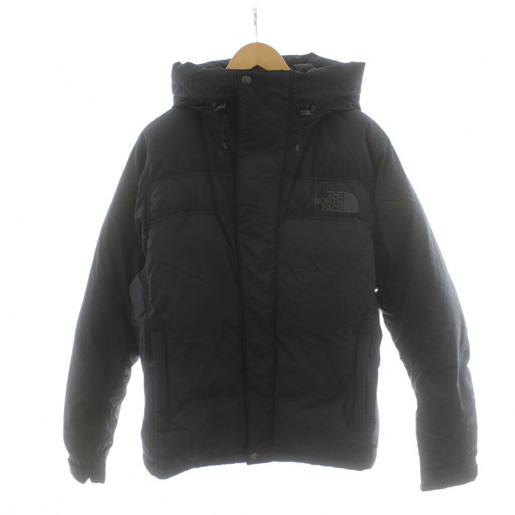 【中古】ザノースフェイス THE NORTH FACE オルタレーションバフズジャケット Alteration Baffs Jacket ダウンジャケット フード ロゴ アウター M 黒 ブラック ND92360 /AN16 メンズ 【ベク...