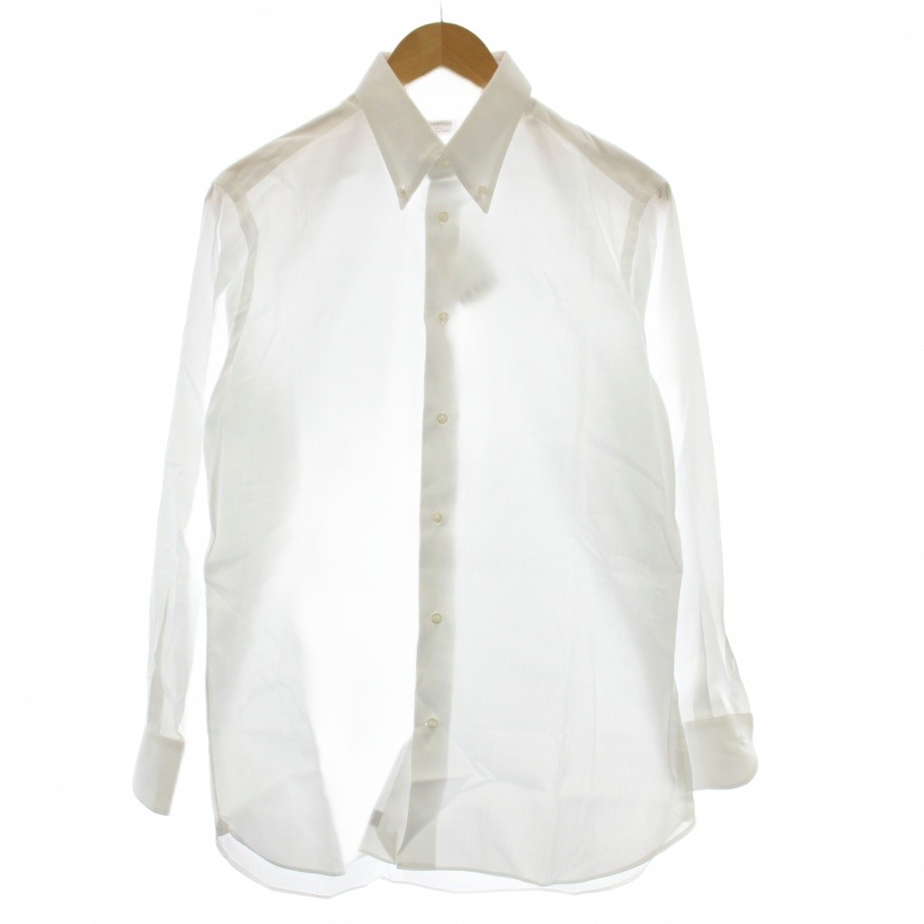【中古】ボリエッロ BORRIELLO ワイシャツ シャツ ボタンダウン 40 白 ホワイト /☆G メンズ 【ベクトル 古着】 260312ブランドボリエッロ BORRIELLO表記サイズ40実寸サイズ肩幅：44cm　身幅：50cm　袖丈...