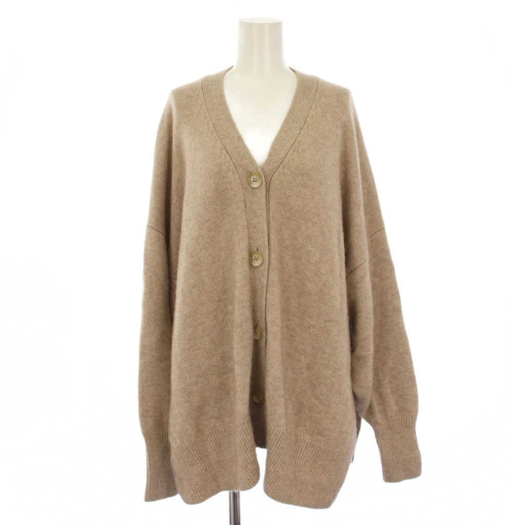 【中古】プラージュ Plage R’IAM Washable WOOL カーディガン 長袖 ニット ウール カシミヤ F ベージュ 20080922600040 /BM レディース 【ベクトル 古着】 260312ブランドプラージュ Pla...