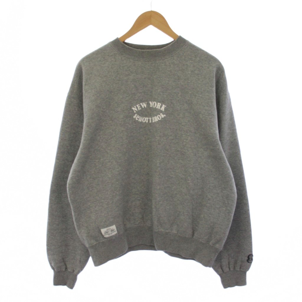 【中古】ショット SCHOTT スウェット トレーナー プルオーバー 長袖 プリント L グレー 3113187 /BM メンズ 【ベクトル 古着】 260331ブランドショット SCHOTT表記サイズL実寸サイズ肩幅：59cm　身幅：59...