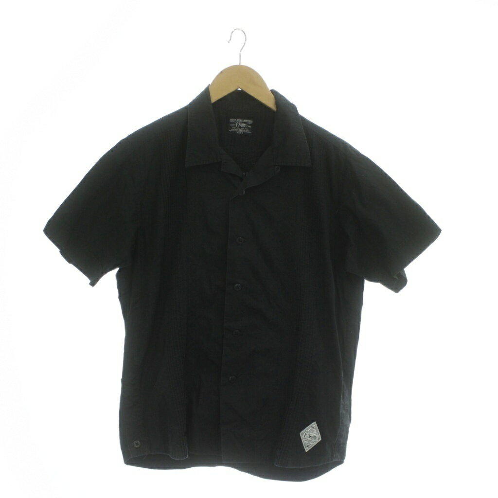 【中古】クライミー CRIMIE シャツ M 黒 半袖 開襟 プリーツ /JP メンズ 【ベクトル 古着】 260403ブランドクライミー CRIMIE表記サイズM実寸サイズ肩幅：41.5cm　身幅：52cm　着丈：65.5cm　袖丈：21...