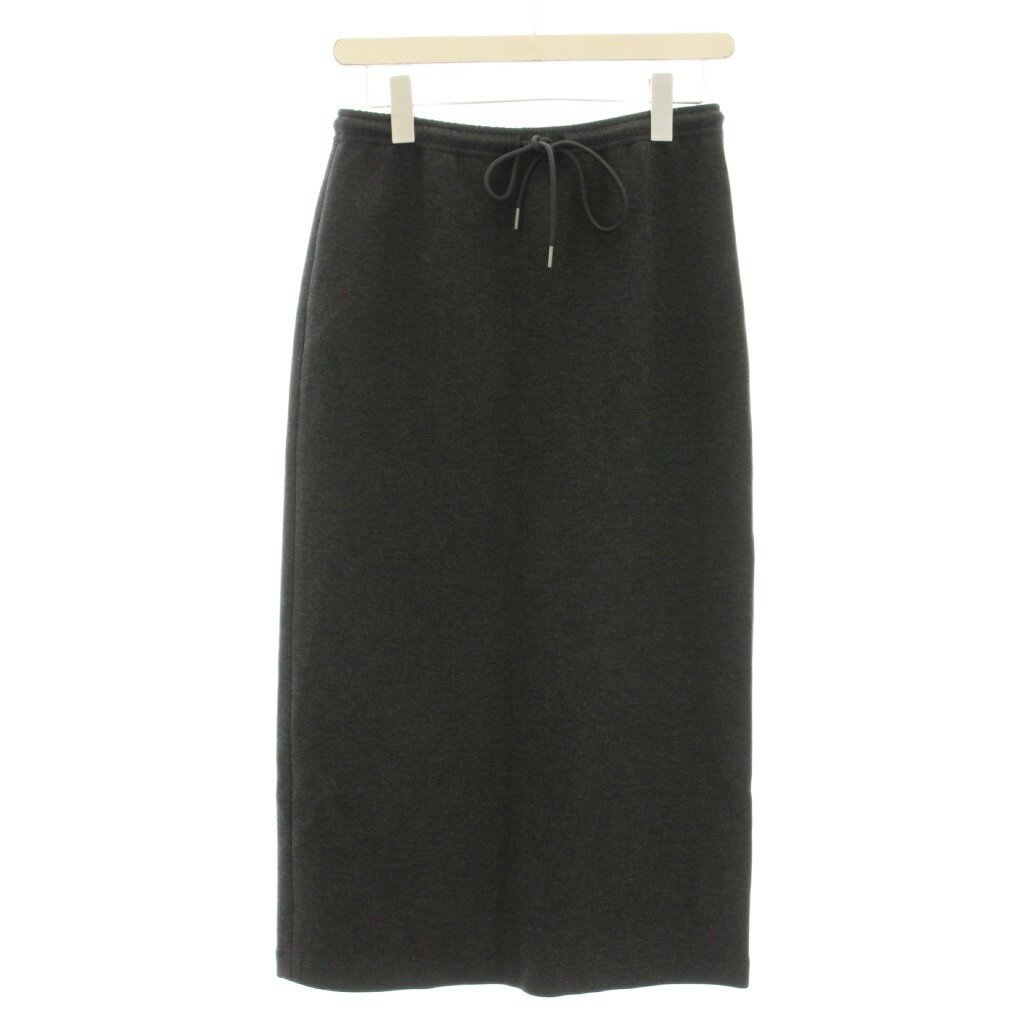 【中古】セオリー Theory 23AW DOUBLE KNIT LT N PO SLIP SKIRT スウェット タイト スカート ロング P グレー 01-3307016 /☆G レディース 【ベクトル 古着】 260409ブランドセオ...