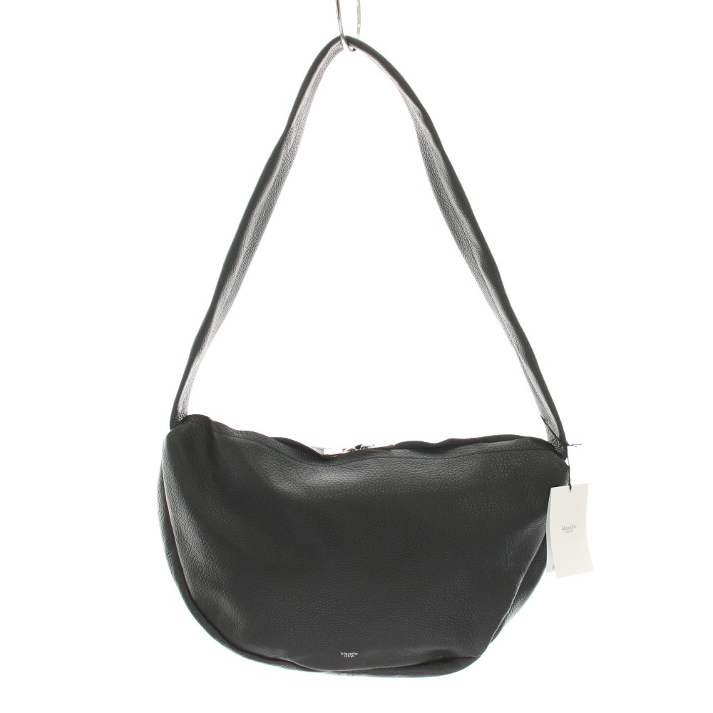 【中古】ブランクレ Blancle シンセティックレザーセミサークルハーフSH S.LEATHER SEMICIRCLE HALF SH ショルダーバッグ レザー 黒 ブラック bc1250 /YT レディース 【ベクトル 古着】 2604...