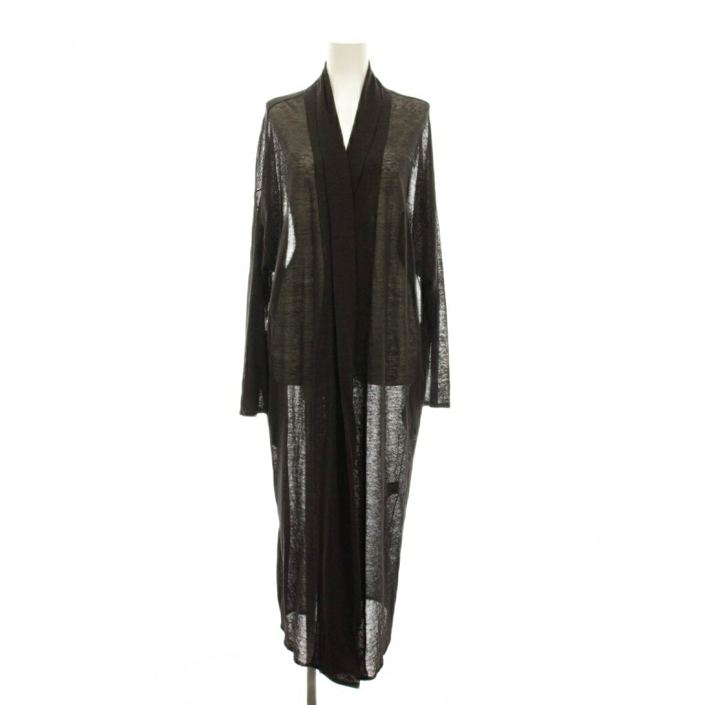 【中古】ドゥーズィエムクラス DEUXIEME CLASSE エブリデイアイライク EVERYDAY I LIKE 24SS Leeway Sheer Long カーディガン シアー ニット リネン ダークブラウン ロング 長袖 24080...