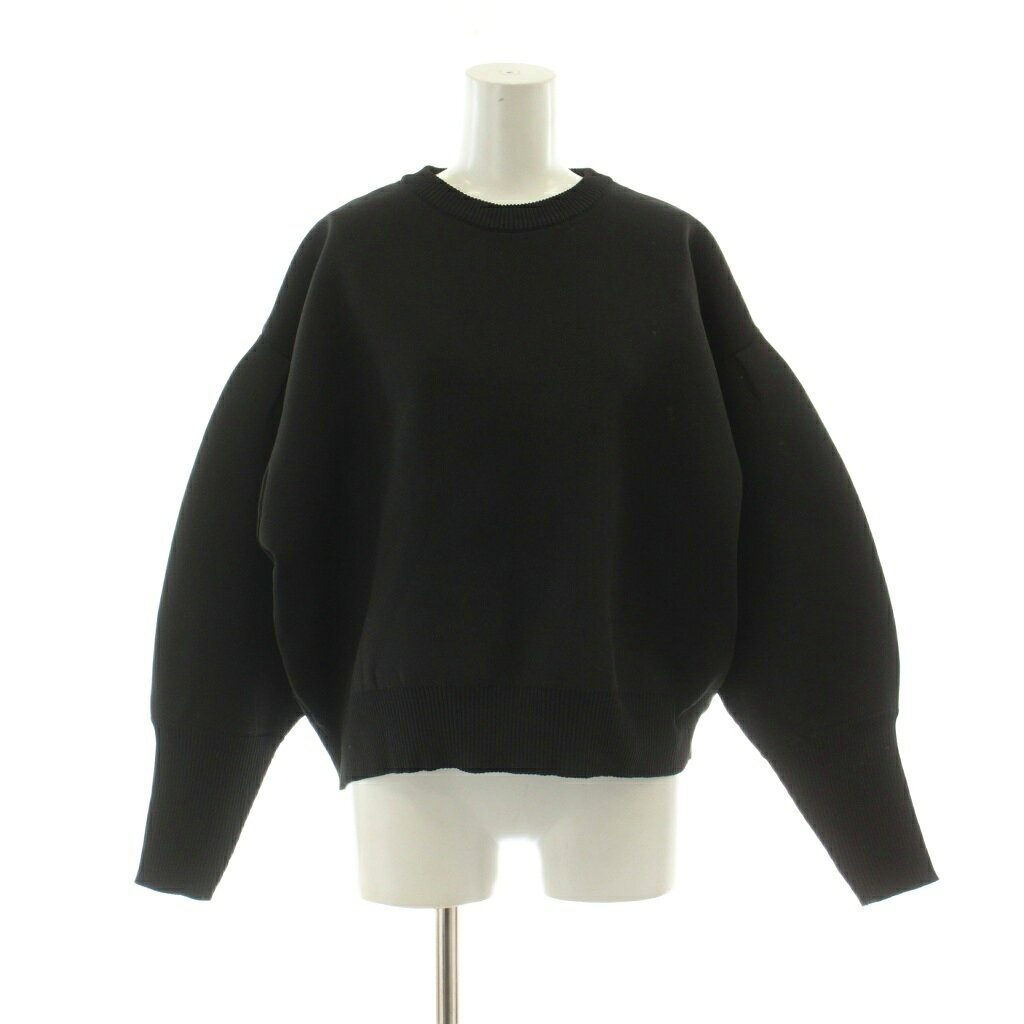 【中古】ノミネ NOMINE ニット セーター F 黒 ブラック 無地 ラウンドネック 長袖 /DU レディース 【ベクトル 古着】 260420ブランドノミネ NOMINE表記サイズF実寸サイズ肩幅：56cm　身幅：63cm　着丈：54c...