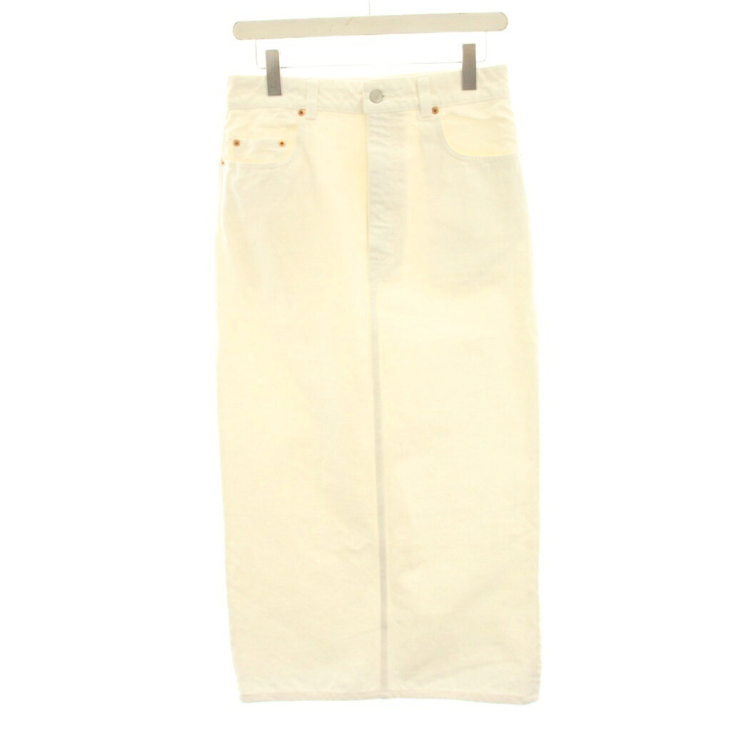 【中古】カオス CHAOS WHY NOT NOW デニムスカート タイトスカート マキシ ロング 38 白 ホワイト CH205254ER /HN レディース 【ベクトル 古着】 260422ブランドカオス CHAOS表記サイズ38実寸サ...