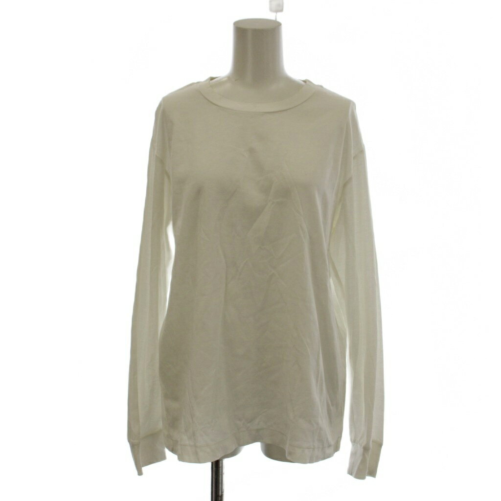 【中古】ニュートラルワークス NEUTRALWORKS Tシャツ カットソー X-SMALL 白 ホワイト 無地 ラウンドネック 長袖 /LP レディース 【ベクトル 古着】 260427表記サイズX-SMALL実寸サイズ肩幅：43cm　身...