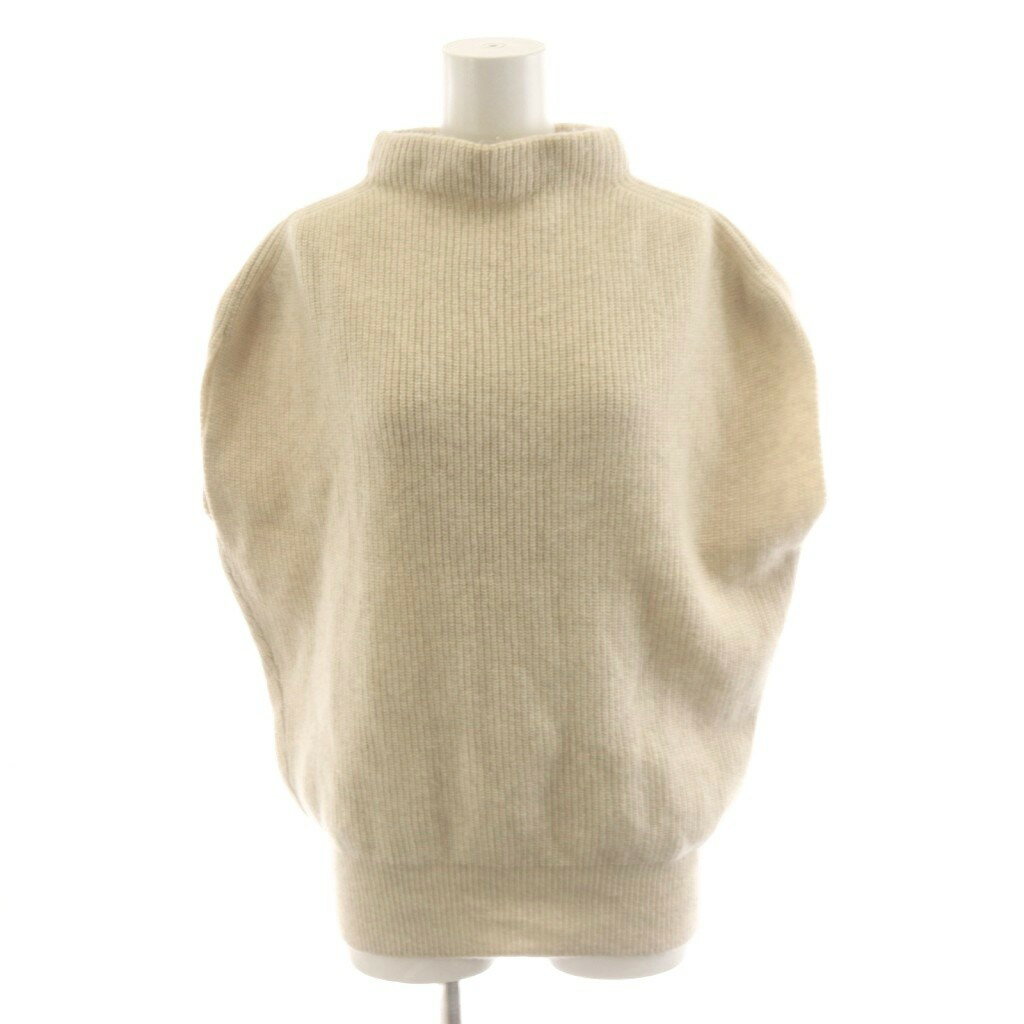 【中古】フルーツ オブ ライフ fruits of life ニット セーター ノースリーブ ウール カシミヤ混 F ベージュ 20AW069 /AN77 レディース 【ベクトル 古着】 260507表記サイズF実寸サイズ身幅：約54cm　...