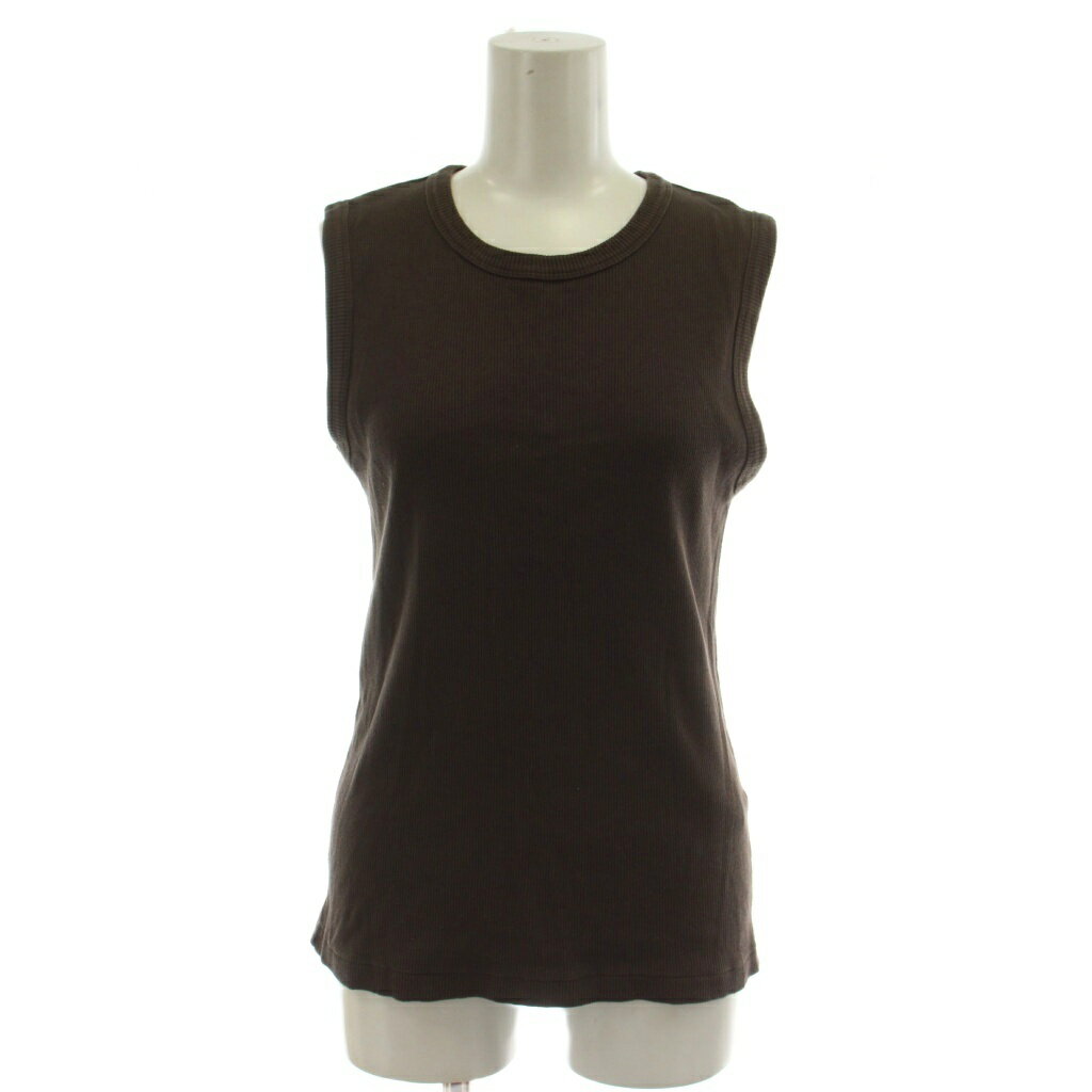 【中古】アパルトモン ドゥーズィエムクラス L'Appartement DEUXIEME CLASSE 25SS dignity sleeveless タンクトップ 茶 ノースリーブ 無地 25070500708010 /GG レディース ...