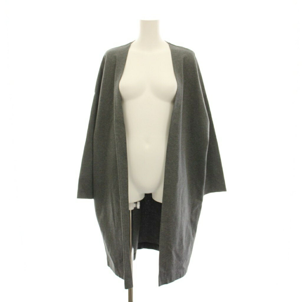 【中古】トラバイユマニュアル TRAVAIL MANUEL 19SS ドライポンチコクーンコート 羽織り 長袖 グレー 291003 /YM レディース 【ベクトル 古着】 260509ブランドトラバイユマニュアル TRAVAIL MANU...