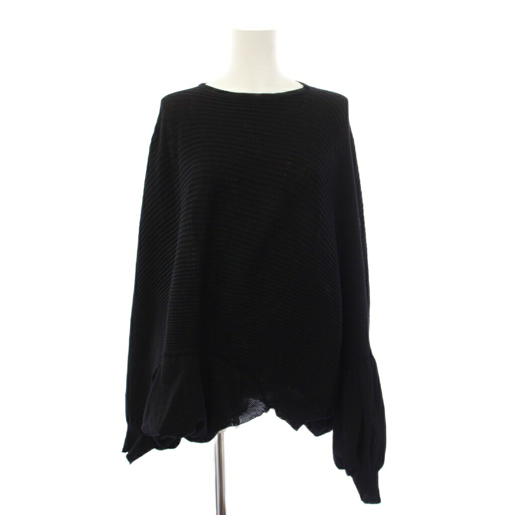 【中古】ジュンヤワタナベ JUNYA WATANABE COMME des GAR?ONS 2022年製 2WAY ニット セーター 長袖 変形 M ブラック JK-N011 /BM レディース 【ベクトル 古着】 260519ブランドジュ...