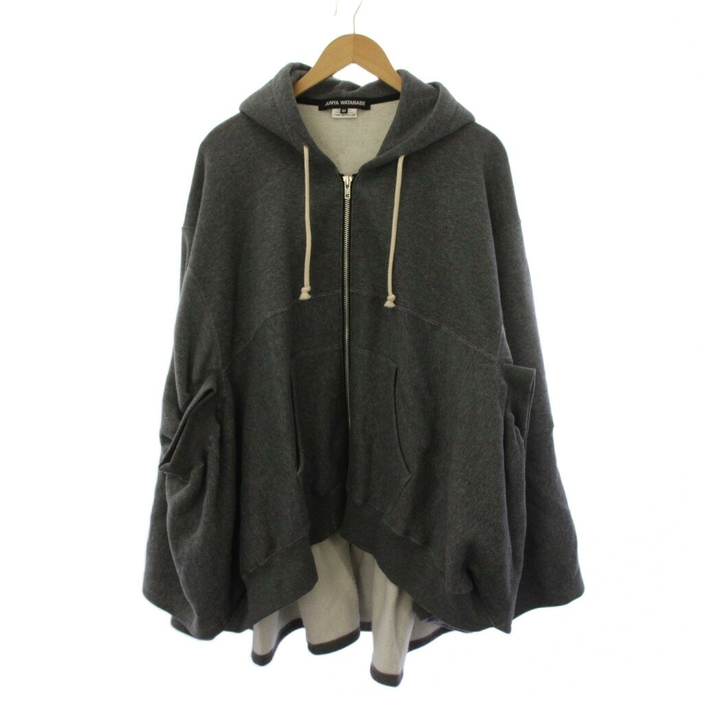 【中古】ジュンヤワタナベ JUNYA WATANABE COMME des GAR?ONS 23AW ジップアップパーカー ジャケット 裏起毛 M グレー JL-T009 /BM レディース 【ベクトル 古着】 260519ブランドジュンヤ...