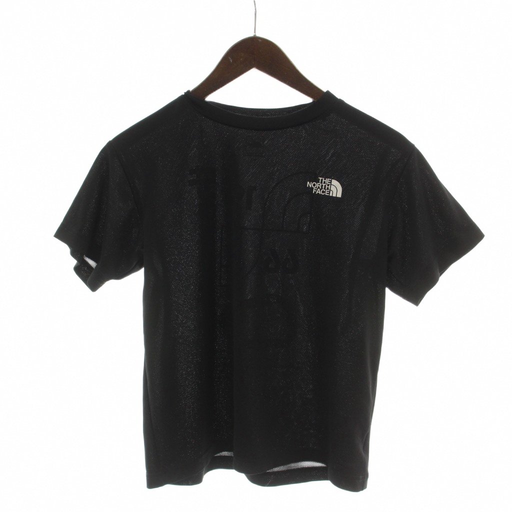 【中古】ザノースフェイス THE NORTH FACE 子ども服（男の子用） 140 Tシャツ 黒 ブラック 半袖 ロゴ クルーネック /GG ■MA キッズ 【ベクトル 古着】 260610ブランドザノースフェイス THE NORTH F...