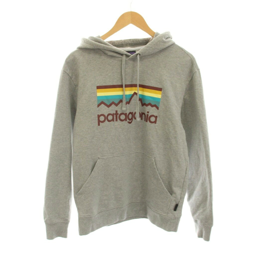 【中古】パタゴニア Patagonia 16AW LINE LOGO MIDWEIGHT HOODY パーカー スウェット プルオーバー 長袖 XS グレー ロゴプリント 39456 /YM10 レディース 【ベクトル 古着】 260616...