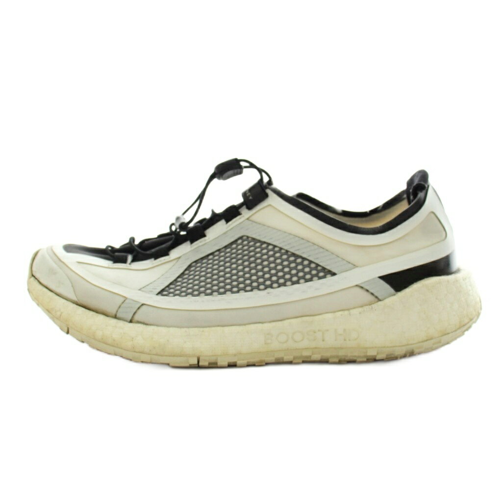 【中古】アディダス バイ ステラマッカートニー adidas by Stella McCartney パルスブースト PulseBOOST HD スニーカー シューズ 23.5cm 白 ホワイト 黒 ブラック G28329 /AN11 レデ...