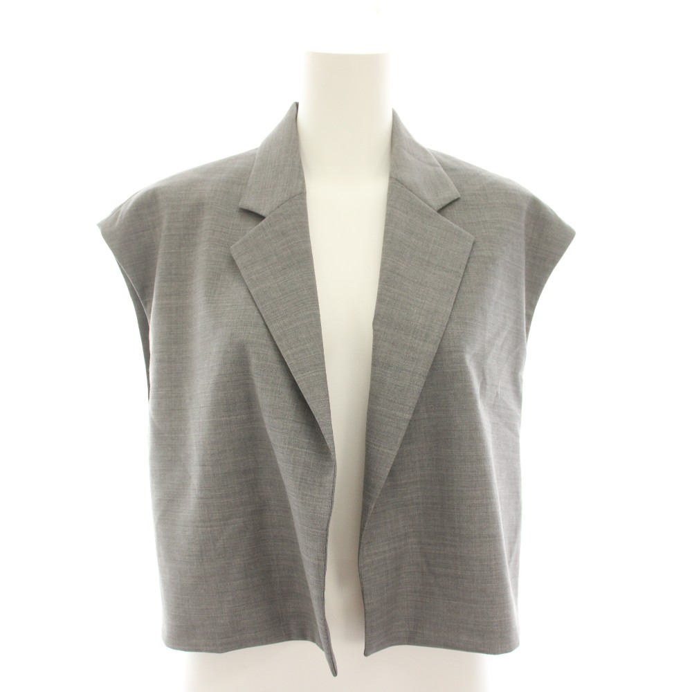 【中古】エイチ ビューティーアンドユース H BEAUTY&YOUTH トロショートベスト2 TORO SHORT VEST 2 前開き グレー 1625-299-4870 /YT レディース 【ベクトル 古着】 260616ブランドエイチ...