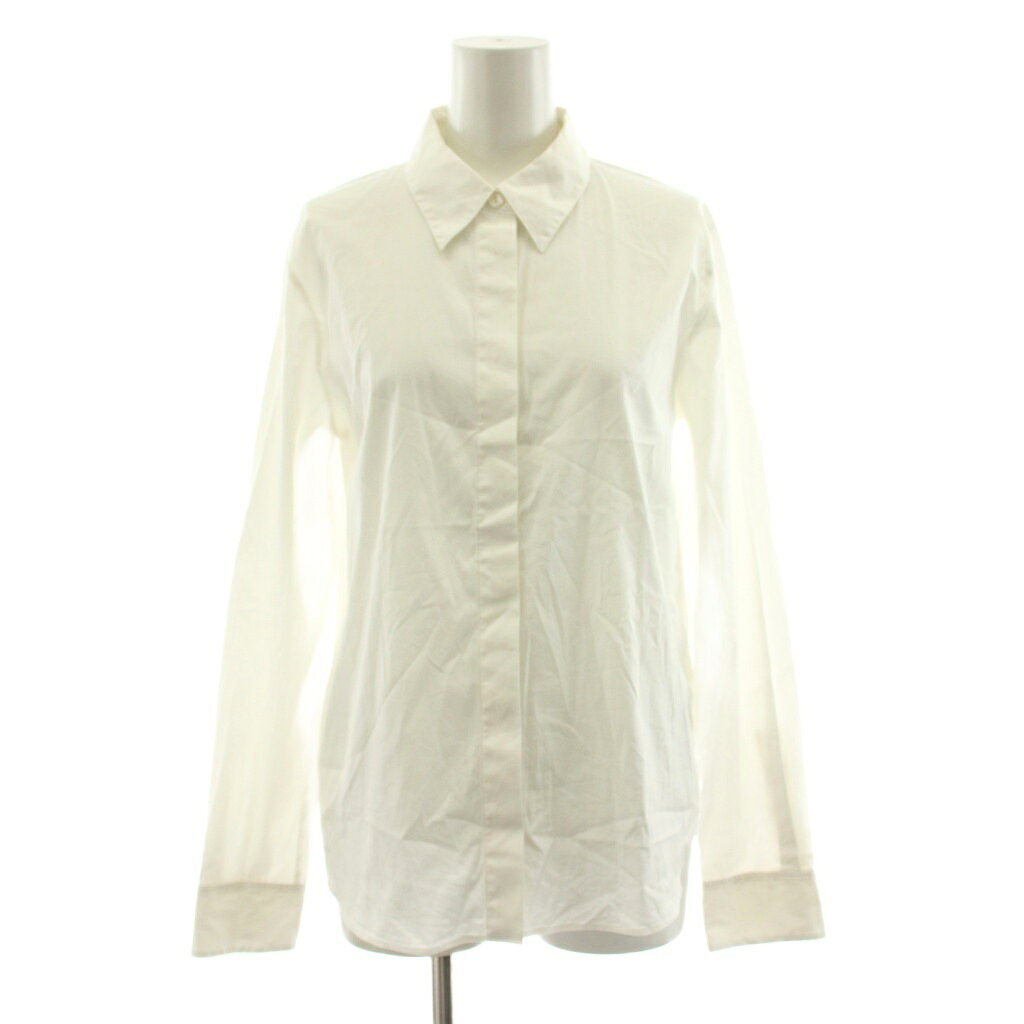 【中古】セオリー Theory WEALTH CLASSIC FITTED SHIRT シャツ ブラウス 長袖 M 白 ホワイト 01-2108209 /KU 38 レディース 【ベクトル 古着】 260622ブランドセオリー Theory...