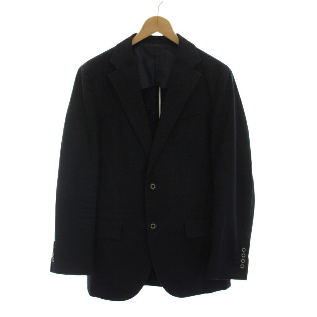 【中古】マッキントッシュフィロソフィー MACKINTOSH PHILOSOPHY TROTTER トロッター テーラードジャケット アウター 36R 紺 ネイビー 長袖 シングルブレスト H1E20-016-29 /YM26 メンズ 【ベ...