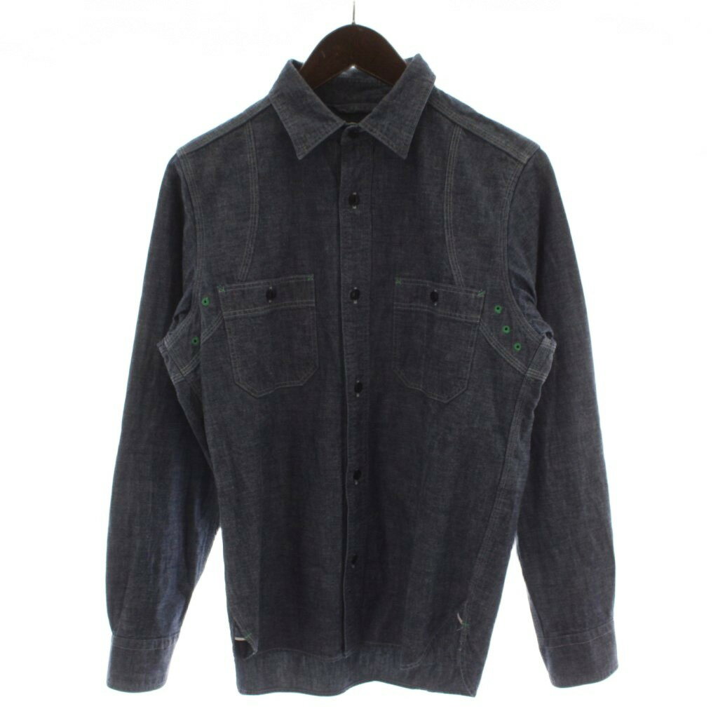 【中古】ナイジェルケーボン NIGEL CABOURN デニムシャツ 44 青 ブルー 長袖 8035-00-10100 /GG38 メンズ 【ベクトル 古着】 260625ブランドナイジェルケーボン NIGEL CABOURN表記サイズ4...