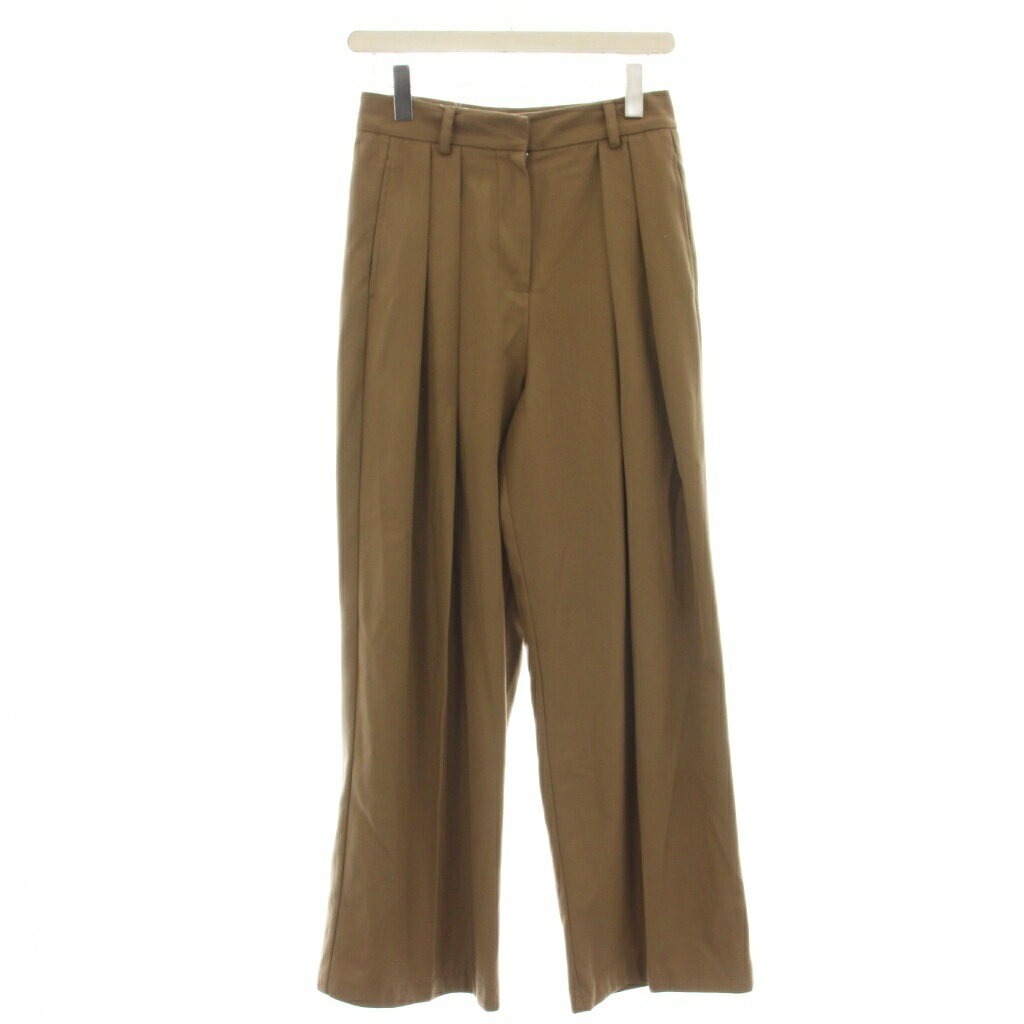 【中古】トゥデイフル TODAYFUL 23SS Tuck Twill Trousers タック パンツ スラックス ワイドパンツ トラウザーパンツ 38 茶 ブラウン 12310717 /☆G39 レディース 【ベクトル 古着】 2606...