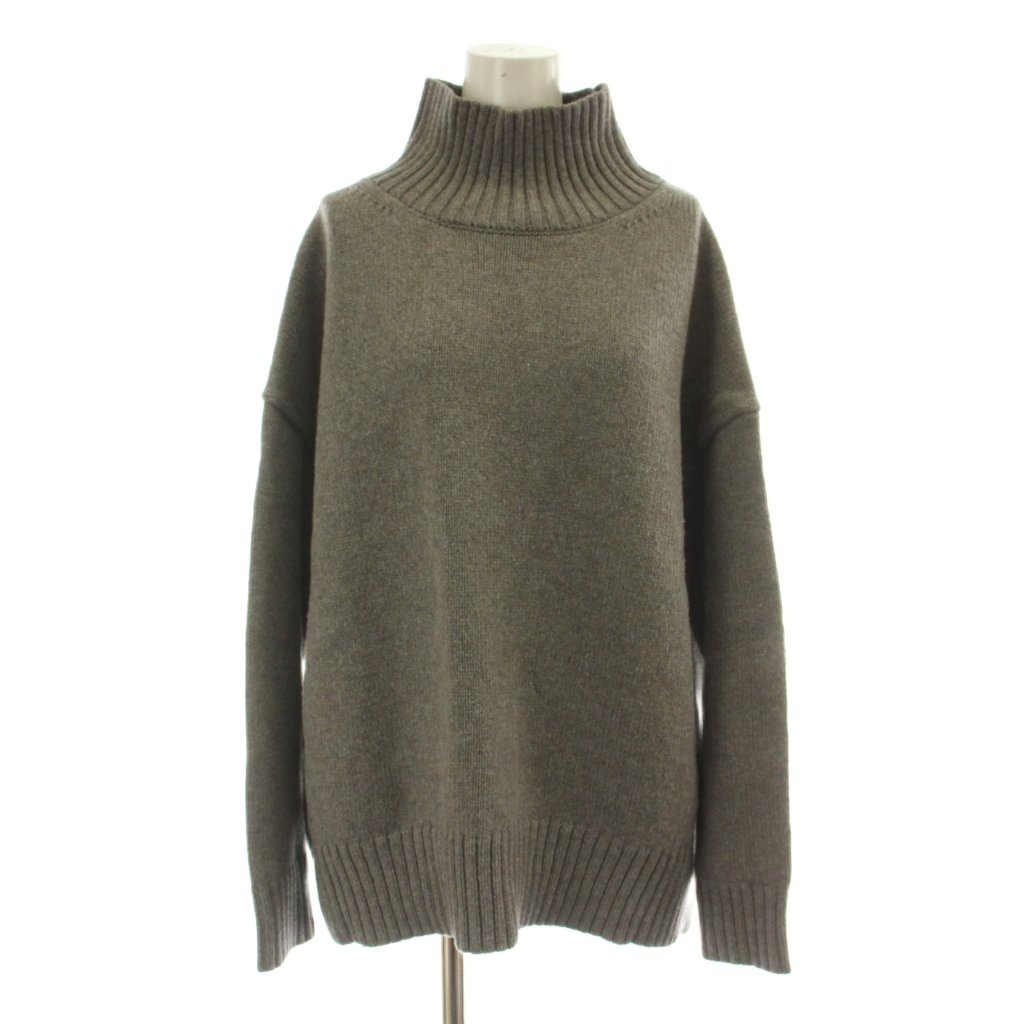 【中古】B&Y ユナイテッドアローズ BEAUTY&YOUTH ビューティー&ユース ニット 長袖 ハイネック ニット セーター ウール Free グレー ハイネック 長袖 リブ編み 1613-105-3267 /DU42 レディース 【ベ...