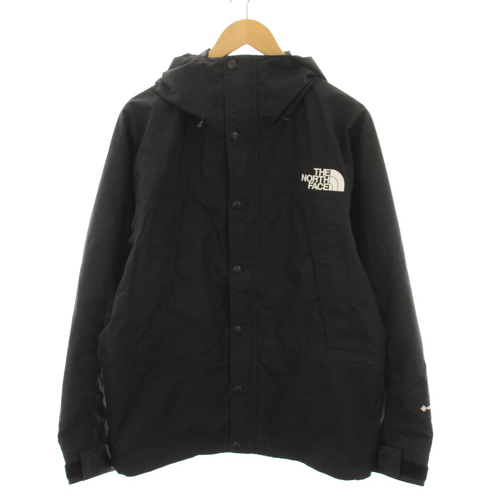 【中古】ザノースフェイス THE NORTH FACE マウンテンライトジャケット Mountain Light Jacket マウンテンパーカ アウター ロゴ刺繍 フード M 黒 ブラック NP62450 /YT メンズ 【ベクトル 古着...
