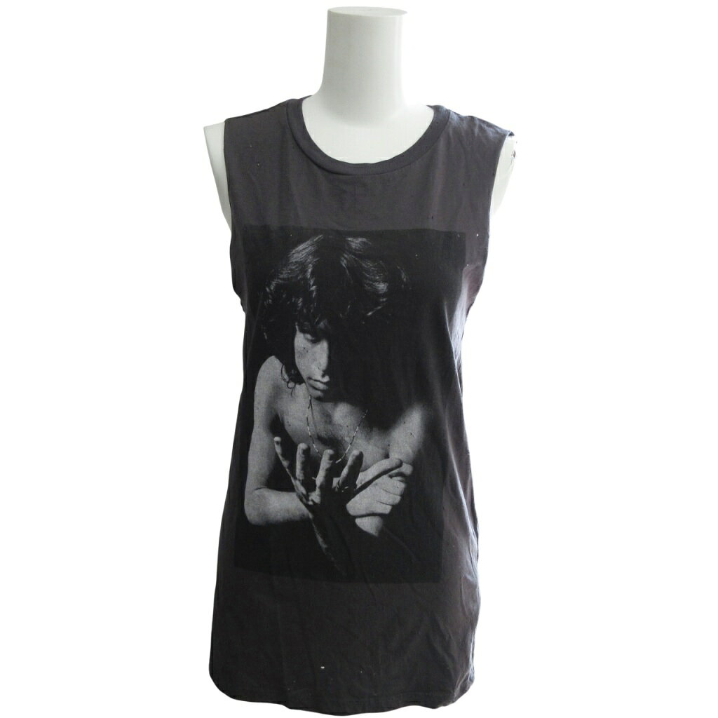 【中古】デイドリーマー DAYDREAMER ノースリーブTシャツ フォトプリント ダメージ スーピマコットン USA製 黒 ブラック S レディース 【ベクトル 古着】 250828表記サイズS実寸サイズ肩幅：34cm　身幅：40cm　袖...