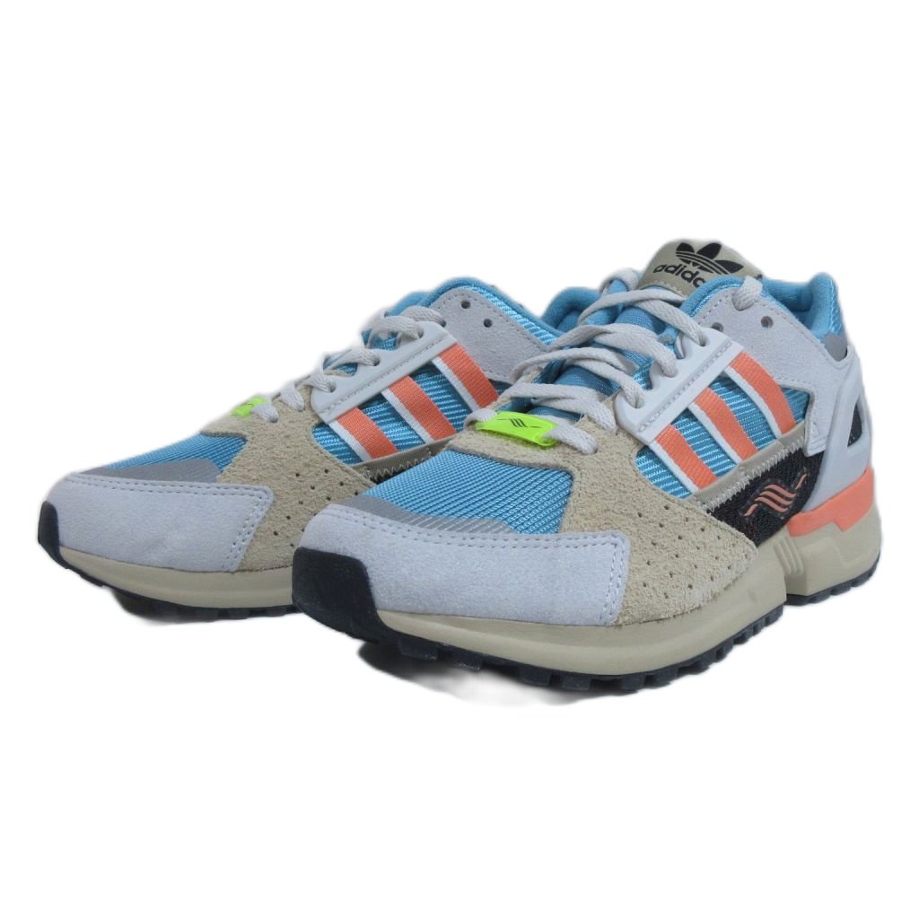 【中古】未使用品 アディダスオリジナルス adidas originals ZX 10000C Grey Coral Blue スニーカー シューズ 23.5cm マルチカラー EE9485 レディース 【ベクトル 古着】 260507ブラ...
