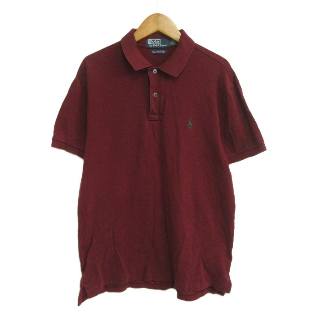 【中古】ポロ バイ ラルフローレン Polo by Ralph Lauren ポロシャツ 半袖 ポニー刺繍 M ボルドー IBO96 メンズ 【ベクトル 古着】 260522ブランドポロ バイ ラルフローレン Polo by Ralph L...