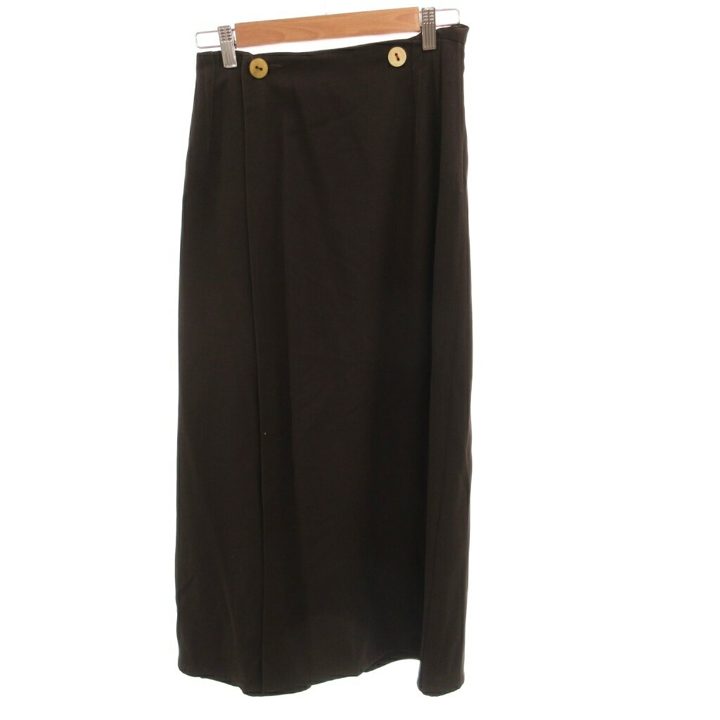 【中古】モスキーノ MOSCHINO COUTURE! ラップスカート タイト ロング ウール 42 茶 ブラウン /FF IBO96 レディース 【ベクトル 古着】 260606ブランドモスキーノ MOSCHINO表記サイズ42実寸サイズ...