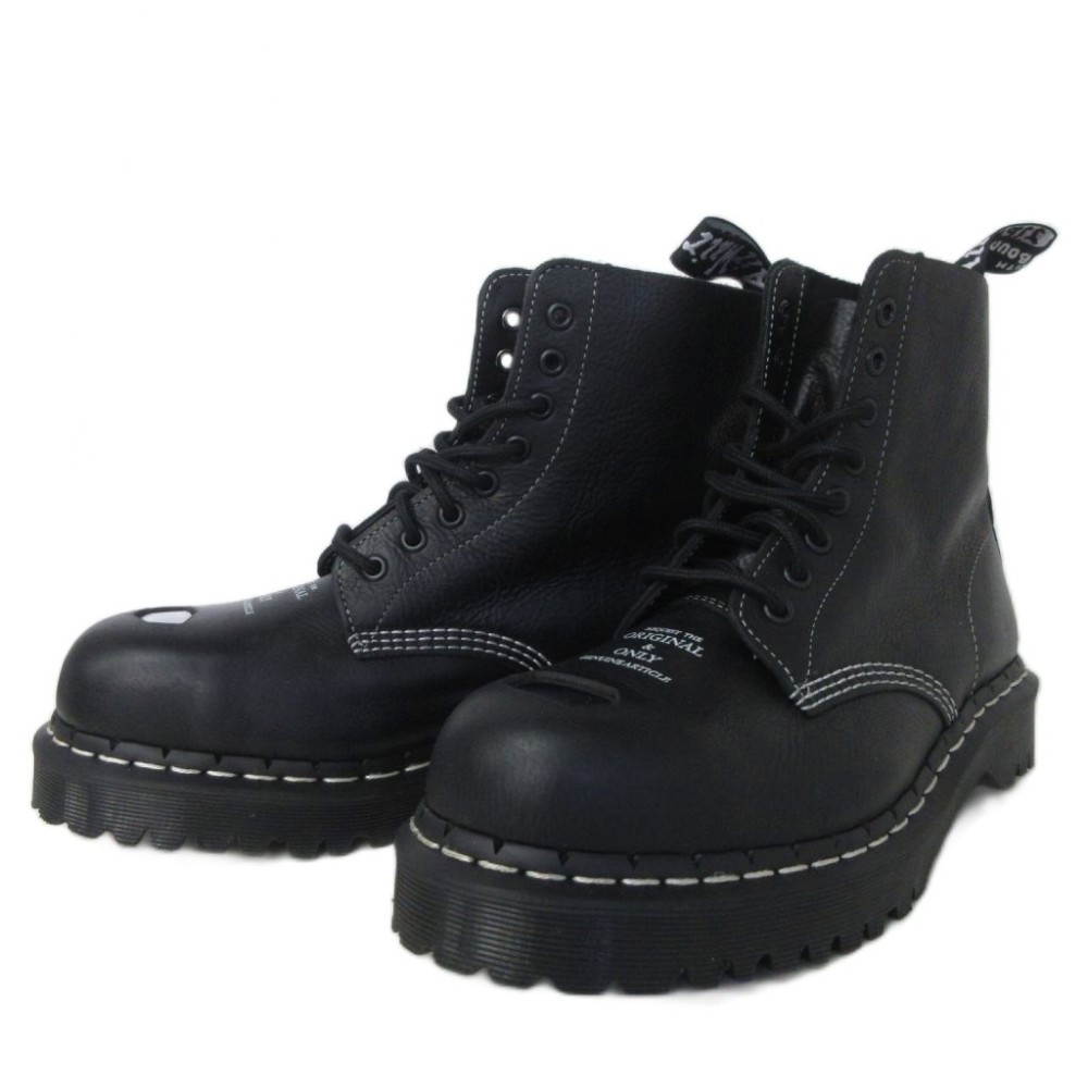 【中古】未使用品 ドクターマーチン DR.MARTENS 1460 Pascal ST Bex Exposed Steel Toe 8ホール レースアップブーツ レザー UK7 黒 ブラック ■MNK10 メンズ 【ベクトル 古着】 260...