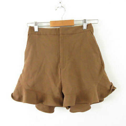 【中古】ミルクフェド MILKFED. ショートパンツ 茶 S *A462 レディース 【ベクトル 古着】 251020ブランドミルクフェド MILKFED.表記サイズS実寸サイズウエスト：60cm　もも幅：33cm　裾幅：39cm　股上：...