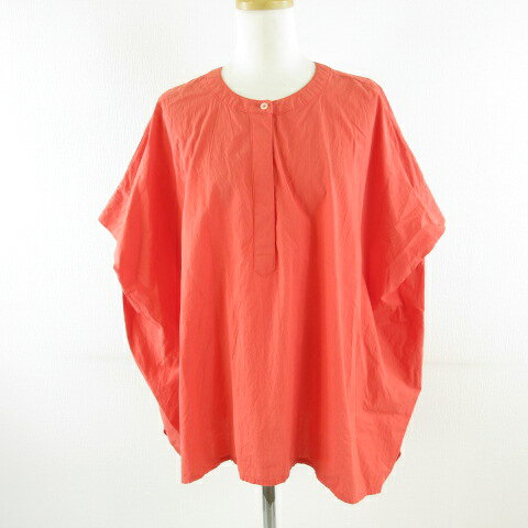 【中古】SEASON REASON by Lin.&Red カットソー フレンチスリーブ オレンジ LL *T449 レディース 【ベクトル 古着】 260408表記サイズLL実寸サイズ身幅：79cm　着丈：67cm　ゆき丈：39cm　　素...