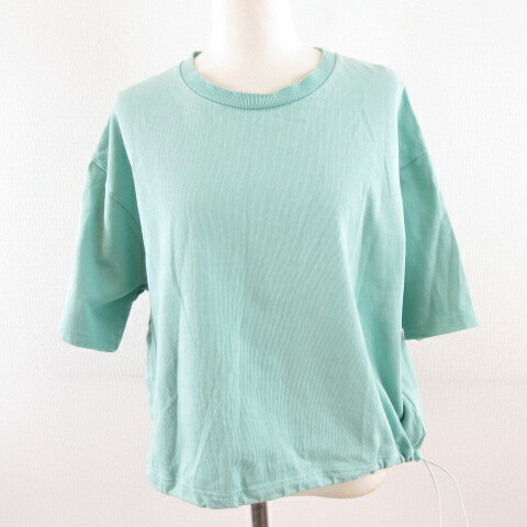 【中古】rel'm Tシャツ カットソー 半袖 バックプリント 緑 F *T93 レディース 【ベクトル 古着】 260601表記サイズF実寸サイズ肩幅：52cm　身幅：59cm　着丈：51cm　袖丈：21.5cm　　素材本体 綿100% ...