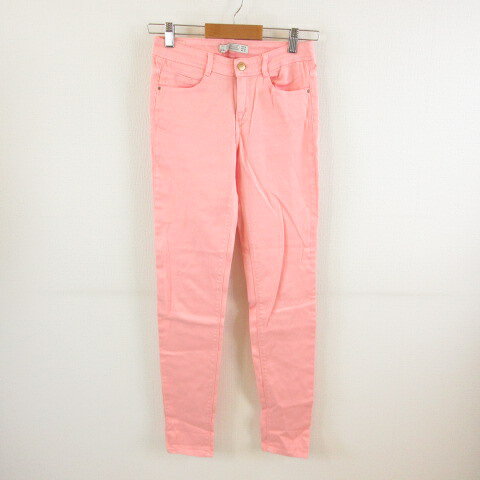 【中古】ザラ トラファルック ZARA Trafaluc カラーデニム パンツ スキニー ロング ストレッチ ピンク 36 *A423 レディース 【ベクトル 古着】 260629ブランドザラ トラファルック ZARA Trafaluc表記...