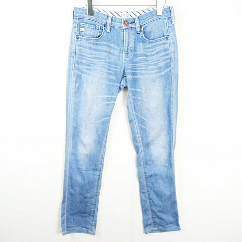 【中古】サムシング something デニム パンツ ジーンズ ストレッチ 26 ライトブルー ウォッシュ加工 kz13851 レディース 【ベクトル 古着】 251212ブランドサムシング something表記サイズ26実寸サイズウエ...