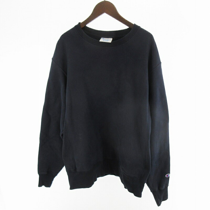 【中古】チャンピオン CHAMPION REVERSE WEAVE リバースウィーブ M スウェット シャツ トレーナー 紺 ネイビー S149 単色タグ 目無し 青タグ 裏起毛 メンズ 【ベクトル 古着】 260414ブランドチャンピオン...