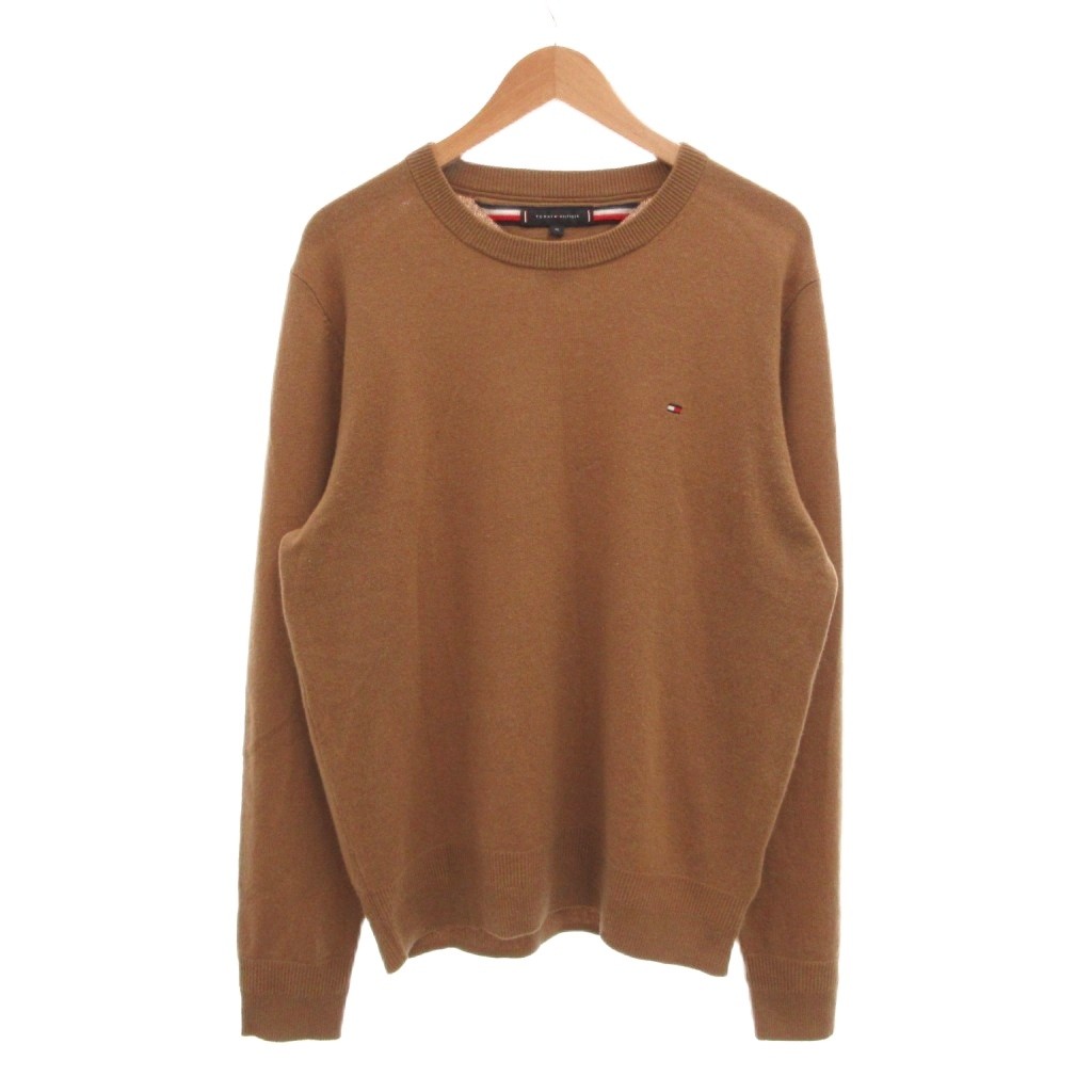 【中古】トミーヒルフィガー TOMMY HILFIGER ニット セーター XL 茶 ブラウン クルーネック 長袖 カシミヤ /NU ■IBO100 メンズ 【ベクトル 古着】 260805ブランドトミーヒルフィガー TOMMY HILFI...