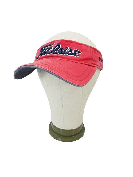 【中古】タイトリスト TITLEIST サンバイザー 刺繍 ロゴ ゴルフウェア レッド ネイビー QQQ メンズ 【ベクトル 古着】 260607ブランドタイトリスト TITLEIST表記サイズサイズ表記なしのため実寸サイズをご参照下さい。...