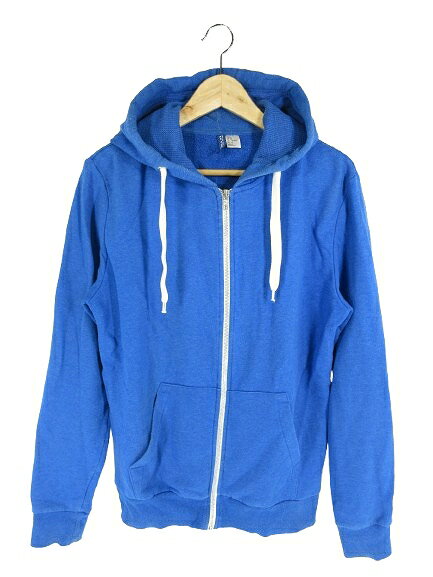 【中古】エイチ&エム H&M DIVDED パーカー ジャケット 長袖 ジップアップ フード 裏起毛 無地 ブルー サイズM QQQ メンズ 【ベクトル 古着】 260607ブランドエイチ&エム H&M表記サイズEUR/M US/M CA/...