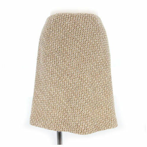 【中古】ノーウェアー NOWHERE スカート 台形 ひざ丈 ツイード ベージュ 61 レディース 【ベクトル 古着】 200820 ベクトルプレミアム店ブランドノーウェアー NOWHERE表記サイズウエスト61実寸サイズウエスト：61cm...