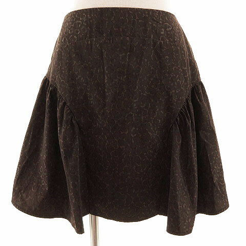 【中古】 セレーヌデプト SERENE Dept. スカート ひざ丈 総裏地 総柄 ブラウン 茶 1 レディース 【ベクトル 古着】 190520ブランドセレーヌデプト SERENE Dept.表記サイズ1実寸サイズウエスト：64-78cm...