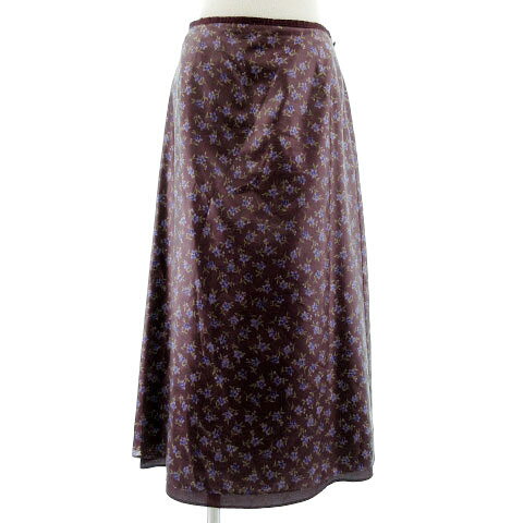 【中古】 ギャバジンケーティー Gabardine K.T スカート ミモレ丈 日本製 花柄 エンジ系 パープル 紫 グリーン 緑 9 レディース 【ベクトル 古着】 190615ブランドギャバジンケーティー Gabardine K.T表記...