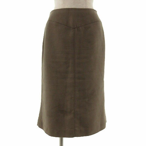 【中古】ナチュラルビューティーベーシック NATURAL BEAUTY BASIC スカート ミモレ丈 スエード調 ブラウン 茶 M レディース 【ベクトル 古着】 201019 ベクトルプレミアム店ブランドナチュラルビューティーベーシック...