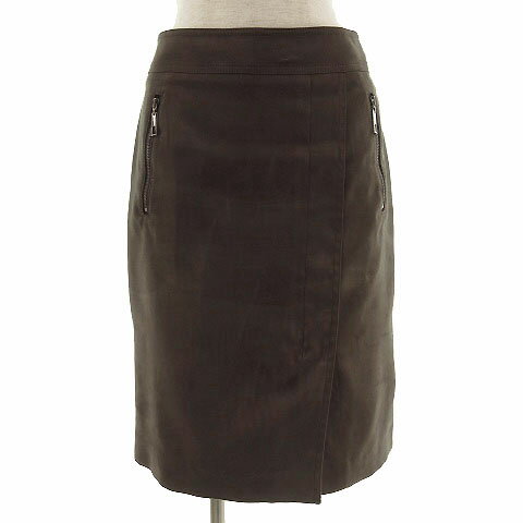 【中古】ピンキー&ダイアン ピンダイ PINKY&DIANNE スカート ひざ丈 フレアー スエード調 ブラウン 茶 38 レディース 【ベクトル 古着】 201225 ベクトルプレミアム店ブランドピンキー&ダイアン ピンダイ PINKY&...