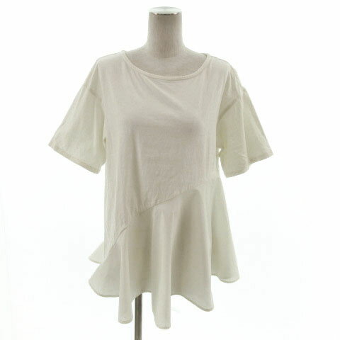 【中古】チャオパニック ティピー CIAOPANIC TYPY カットソー 半袖 切替え フリル オフ白 ONE レディース 【ベクトル 古着】 220817ブランドチャオパニック ティピー CIAOPANIC TYPY表記サイズONE実寸...