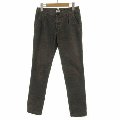 【中古】マッキントッシュフィロソフィー MACKINTOSH PHILOSOPHY パンツ スリム ストレッチ コーデュロイ バックシンチベルト ブラウン系 グレーブラウン 36 レディース 【ベクトル 古着】 220528ブランドマッキン...