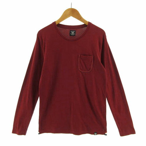 【中古】コムサコミューン COMME CA COMMUNE Tシャツ 長袖 ロンT 丸首 胸ポケ ポケT コットン混 エンジ系 M メンズ 【ベクトル 古着】 230129ブランドコムサコミューン COMME CA COMMUNE表記サイズ...